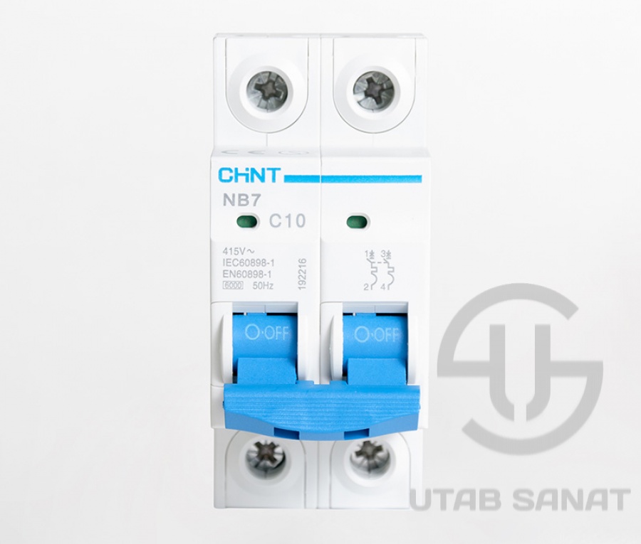 مشخصات ،قیمت و خرید فیوز مینیاتوری ۳۲ آمپر تکفاز با قدرت قطع ۶ کیلو آمپر NB7_2P_C32A_6kA چینت ...